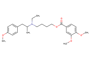 2753-45-9 | Mebeverine hydrochloride | MFCD00083411 | C25H35NO5
