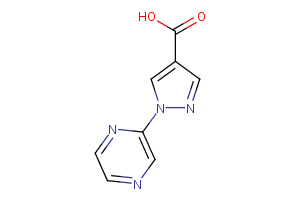 1014632-14-4 | 1-(Pyrazin-2-yl)-1H-pyrazole-4-carboxylic acid | C8H6N4O2